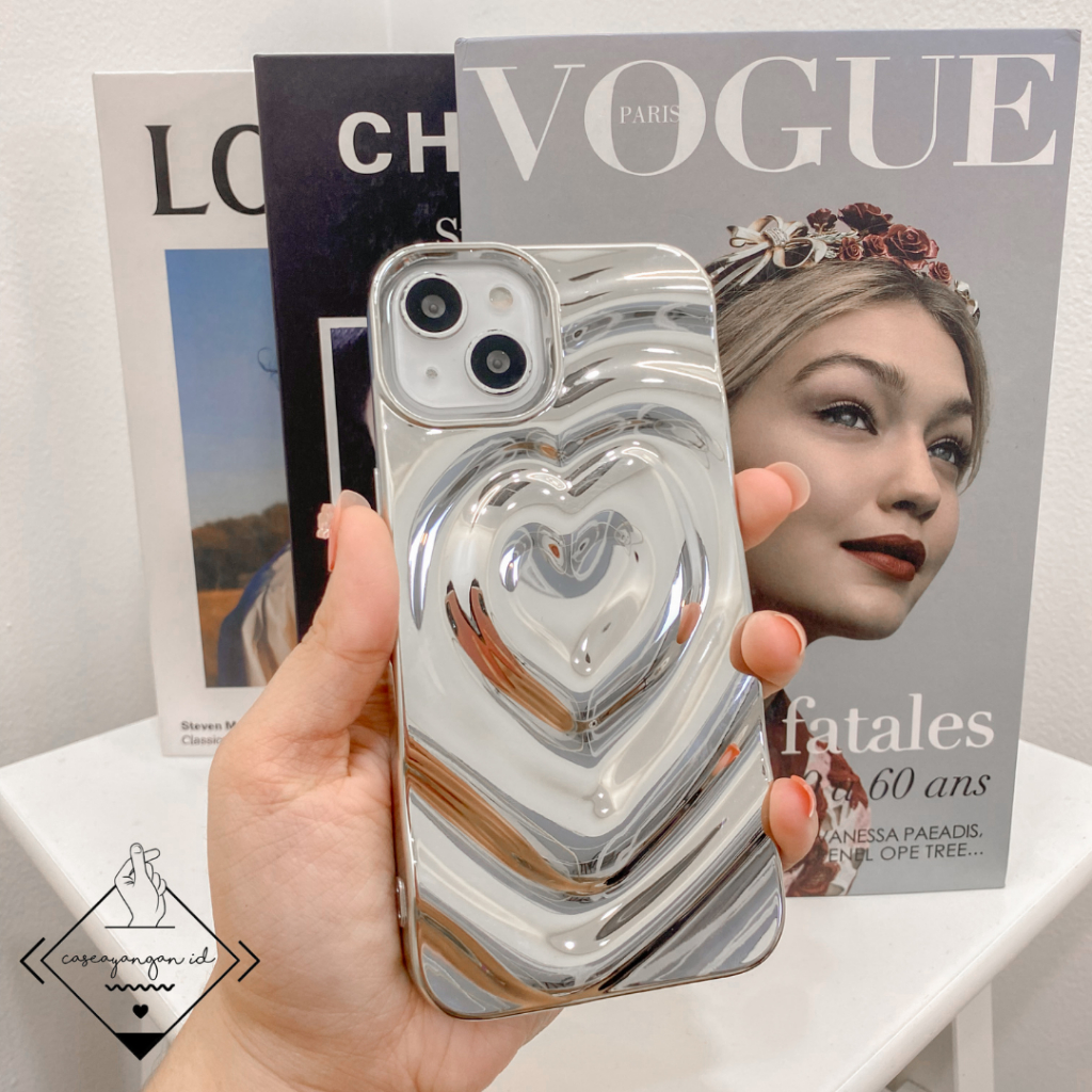 Jual 3D LOVE Textured Case For IPHONE XR 11 12 13 14 15 PLUS PRO MAX ...