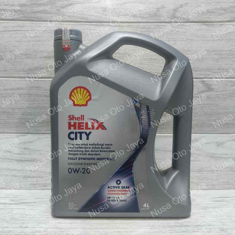 Jual Shell Helix City Fully Synthetic Motor Oil 0W-20 4L | Shopee Indonesia