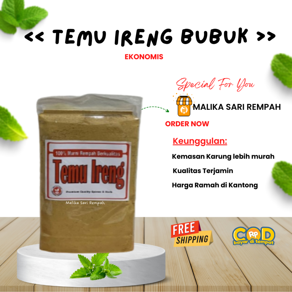 Jual Temu Ireng Bubuk Murni Ekonomis [50 gram]-MSR | Shopee Indonesia