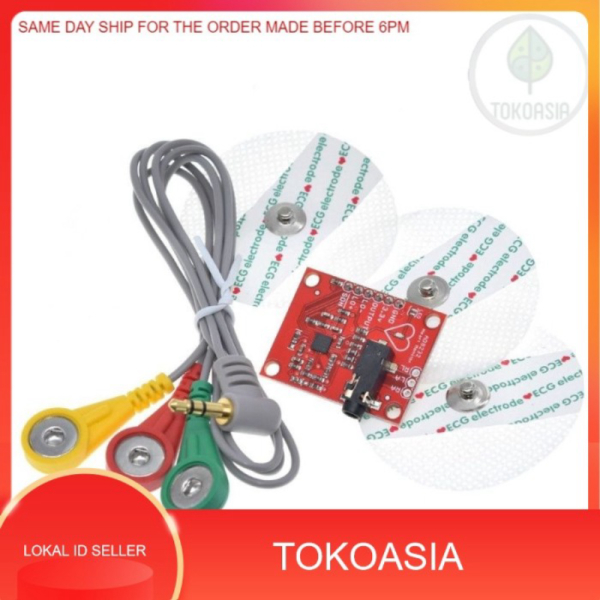 Jual Unik ECG module AD8232 measurement pulse heart monitor sensor ...