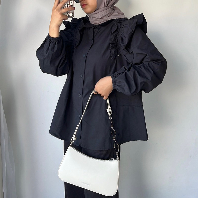 Jual Lea Top Ruffle | Shopee Indonesia