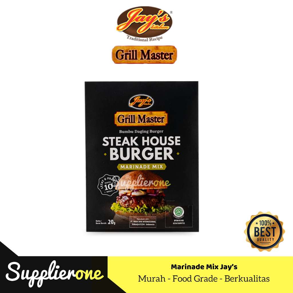 Jual Jay's Grill Master Steak House Burger Seasoning Mix / Bumbu Marinasi Jay's / Bumbu Marinasi ...