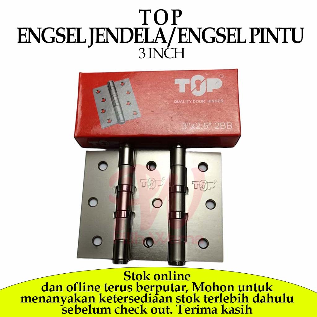 Jual ENGSEL JENDELA / ENGSEL PINTU MURAH / ENGSEL 3 INCH TOP | Shopee ...