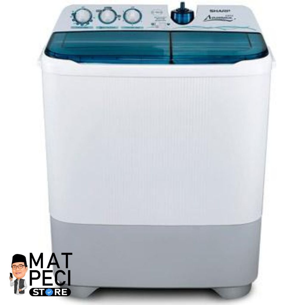 Jual MESIN CUCI 2 TABUNG SHARP 9 KG TWIN TUB ES-T95CR BK | Shopee Indonesia