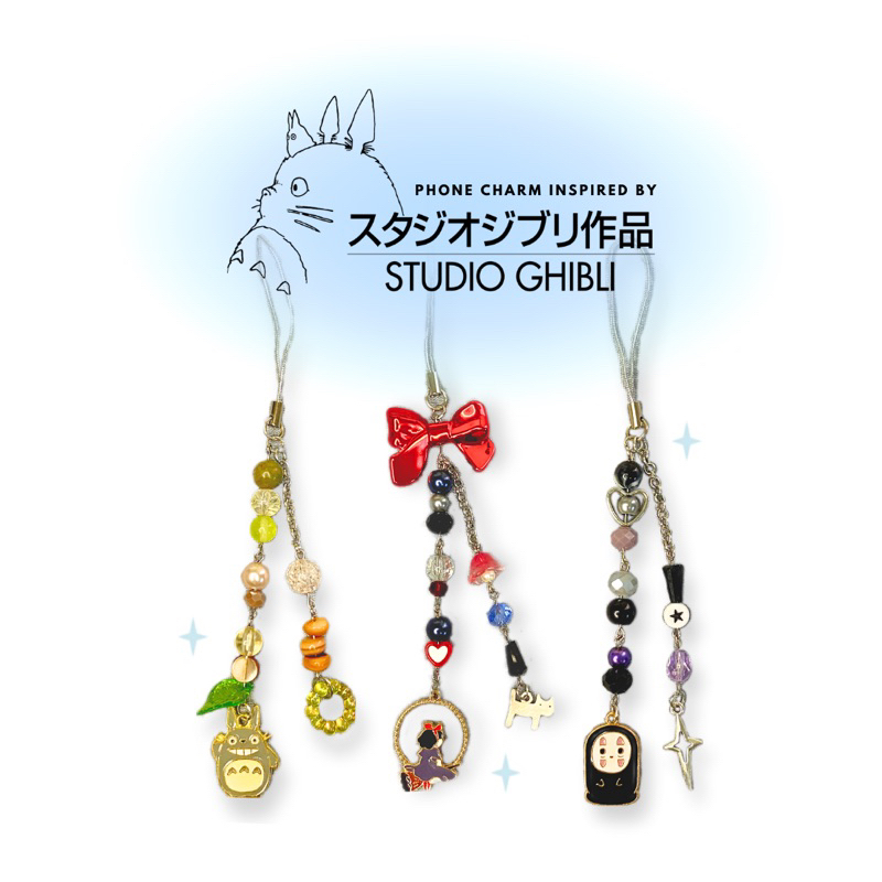 Jual Studio Ghibli Beads Phone Charm / Phone Strap / Gantungan HP Manik ...