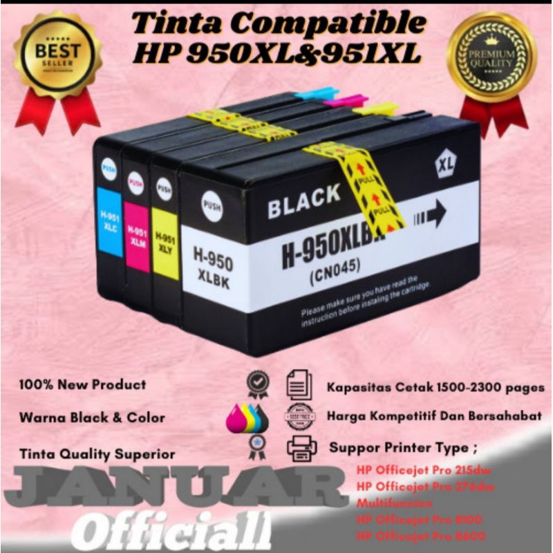 Jual Tinta Catridge Compatible HP 950XL 951XL 951XL ( 1 Set) For ...