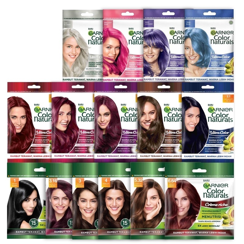 Jual GARNIER Color Naturals Hair Color | Pastel Series Sachet || Semir ...