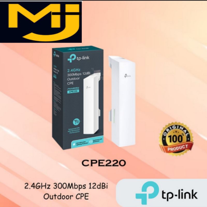 Jual TP-LINK CPE220 - 2.4GHz 300Mbps 12dBi Outdoor CPE | Shopee Indonesia