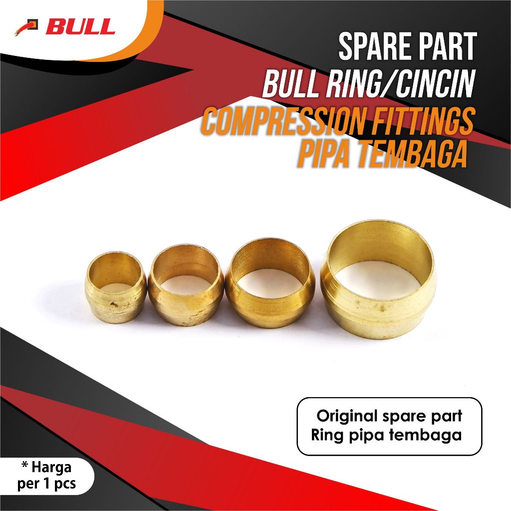Jual Bull Ring / cincin untuk compression fittings pipa tembaga ...