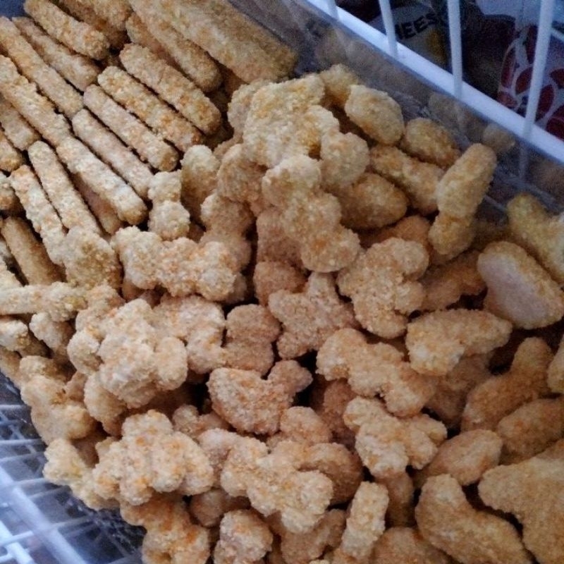 Jual CURAH sosis nugget aneka bentuk per 100gr | Shopee Indonesia