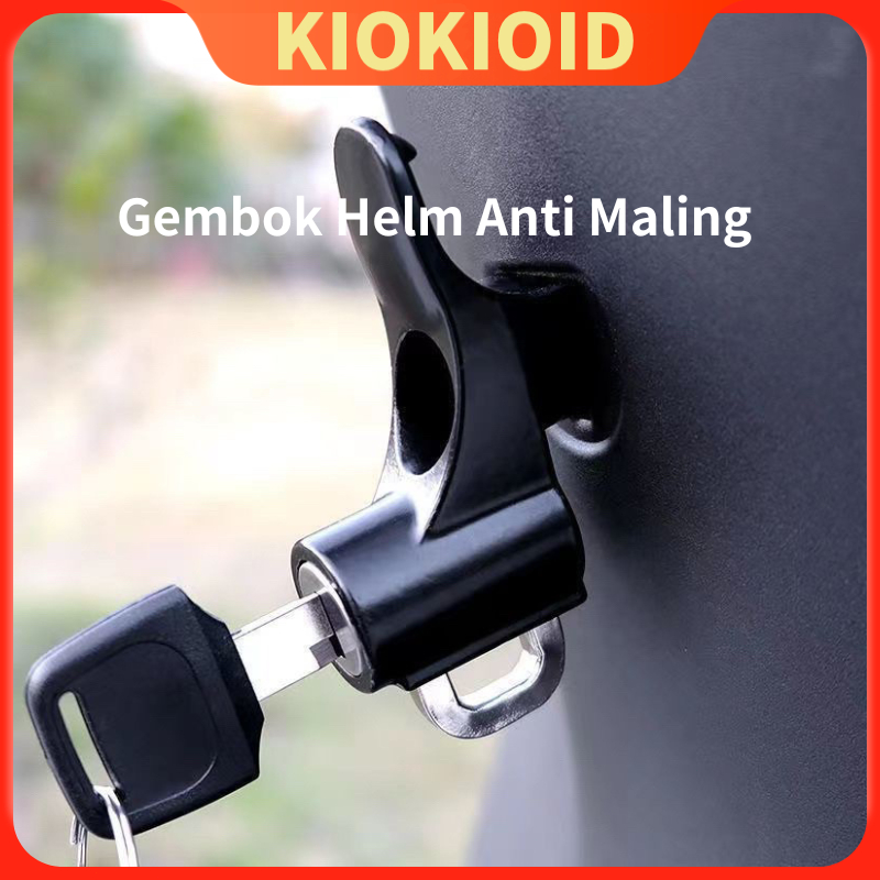 Jual Gembok Helm Stang Sepeda Motor Lock Helmet Anti Maling Kunci ...