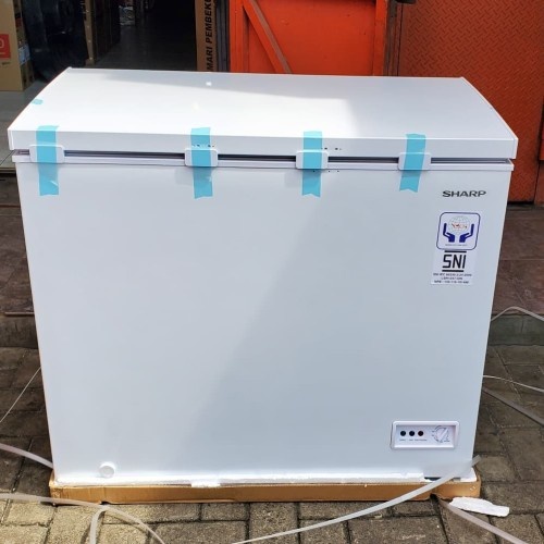 Jual SHARP FRV 210 X CHEST FREEZER BOX FRV210X LEMARI PEMBEKU 190 LITER ...