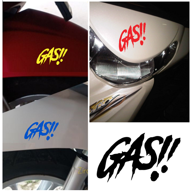 Jual Stiker Unik Lucu Motor Cutting Sticker Gas!! | Shopee Indonesia