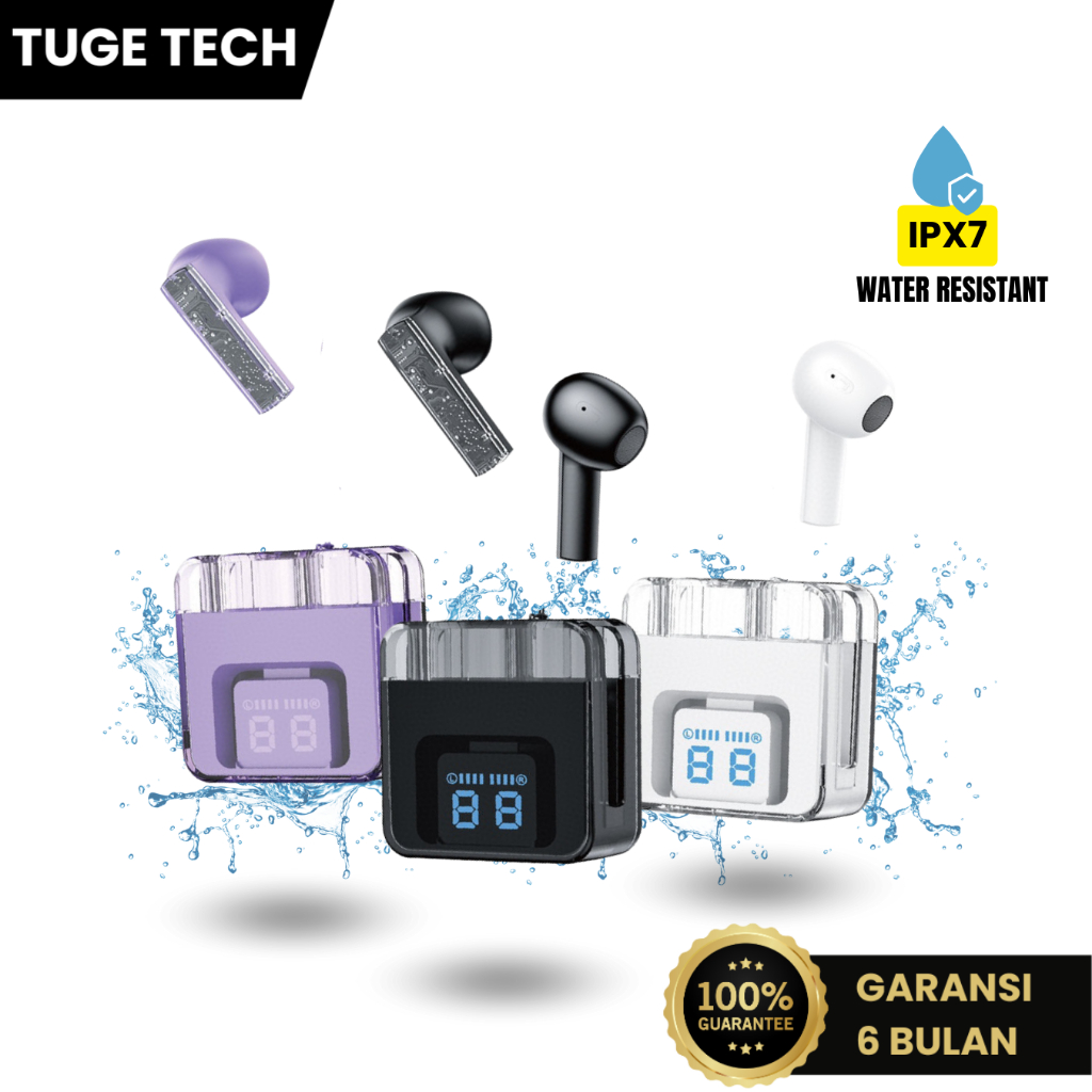 Jual TUGE TECH D35 Headset Bluetooth TWS Wireless Headphone Bluetooth 5 ...
