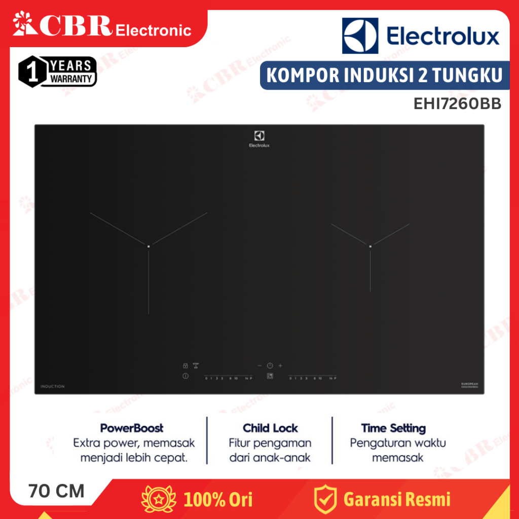Jual Kompor Induksi Tanam ELECTROLUX 2 Tungku EHI7260BB | Shopee Indonesia