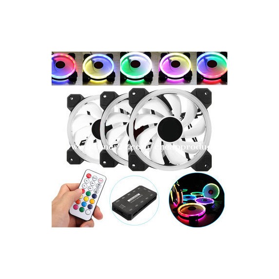 Jual Controller FAN RGB 6 PIN 10 PORTS +RF Remote Kipas Casing Fan PC ...