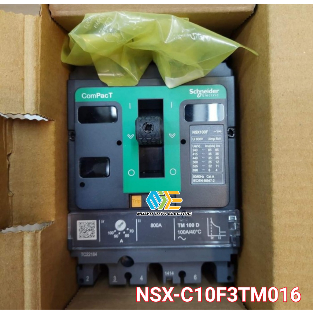 Jual Mccb Schneider 3p 16a NSX100F 3 phase 16 Amper 36kA C10F3TM016 new | Shopee Indonesia