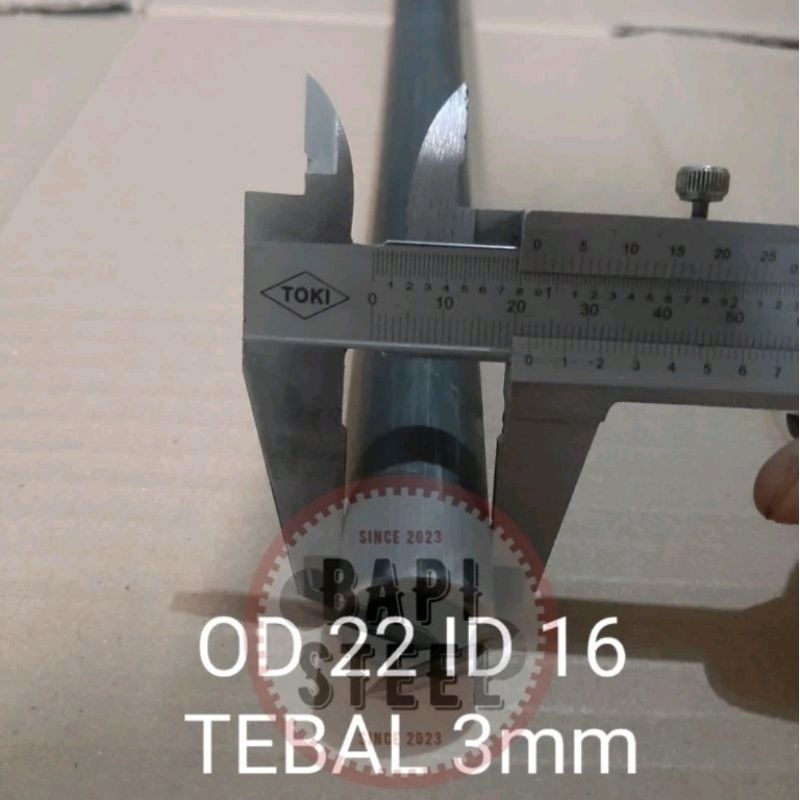 Jual pipa besi seamless 22mm x 16mm panjang 30cm | Shopee Indonesia