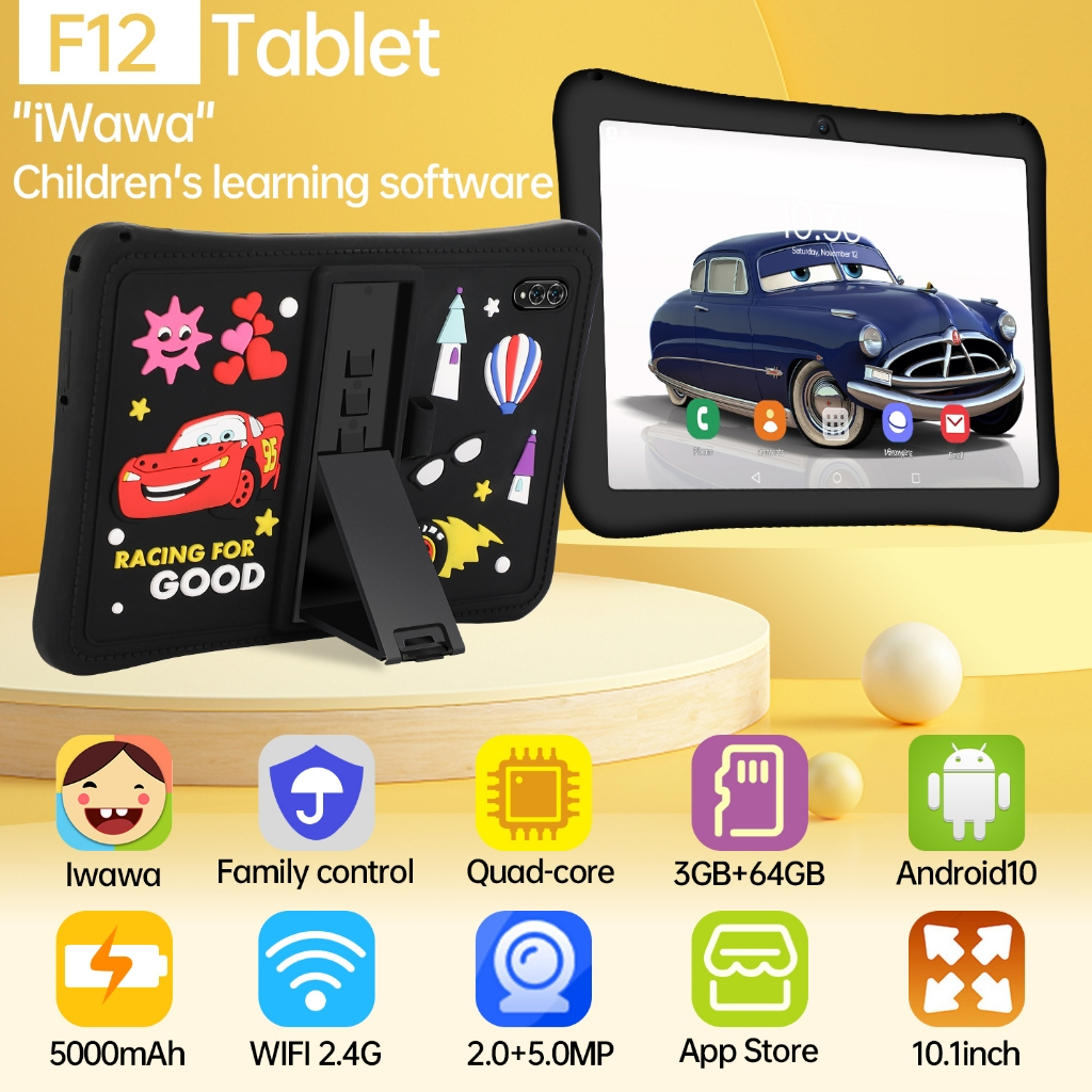 Jual Tab Study Kids Tablet Tablet Anak Anak F12 5000mAh 3GB+64GB 10inch ...