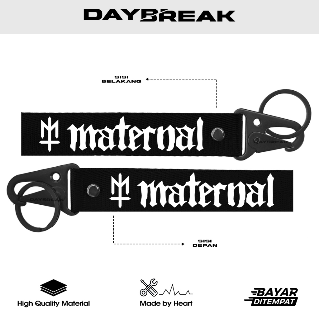 Jual Maternal Disaster Webbing Keychain Gantungan Kunci Motor Mobil ...