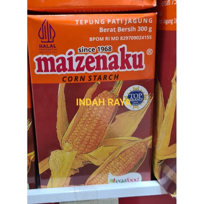 Jual TEPUNG PATI JAGUNG MAIZENAKU / CORN STARCH 300g perktk | Shopee ...