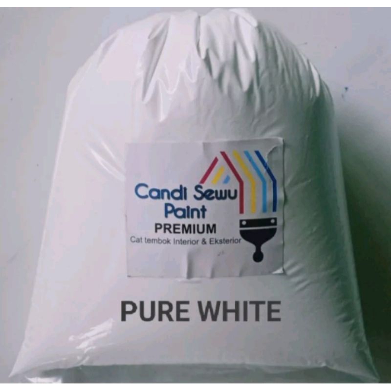 Jual CAT TEMBOK PREMIUM 1 KG// PURE WHITE | Shopee Indonesia