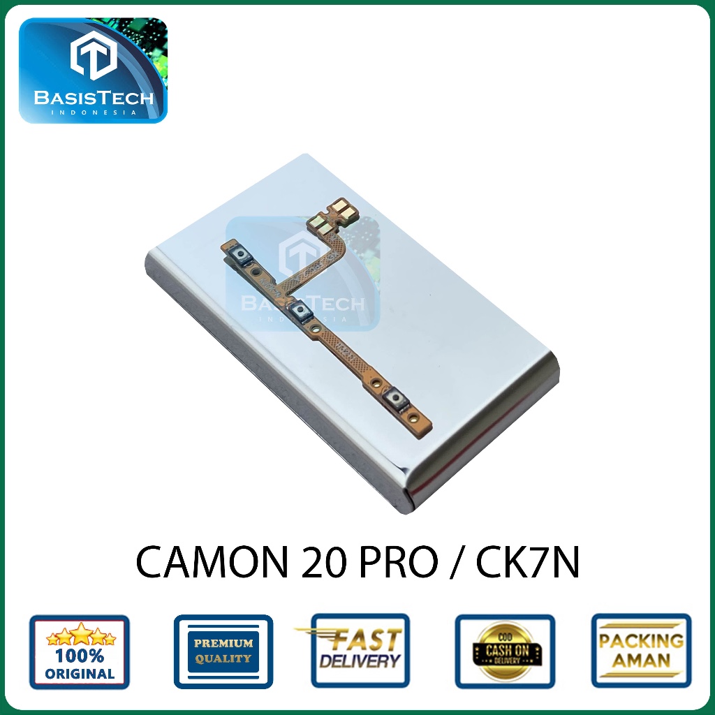 Jual FLEXIBLE ON OFF VOLUME TECNO CAMON 20 PRO CK7N ORIGINAL QUALITY ...
