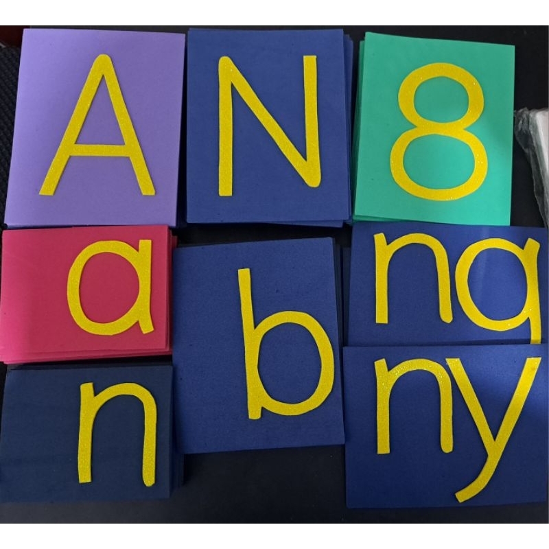 Jual Sandpaper Letter / Huruf Raba (Busa) handmade bahan foam | Shopee ...