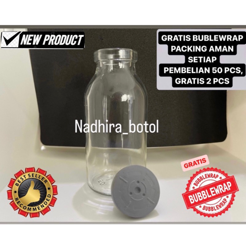 Jual Botol kaca ASI 100ml/Botol asi / Botol souvernir/Botol praktek ...