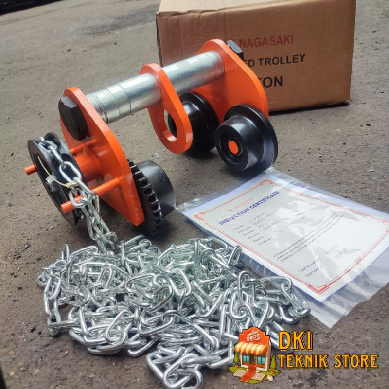 Jual Gear Troli 2 Ton 3 Meter Nagasaki Geared Trolley Hoist Takel ...