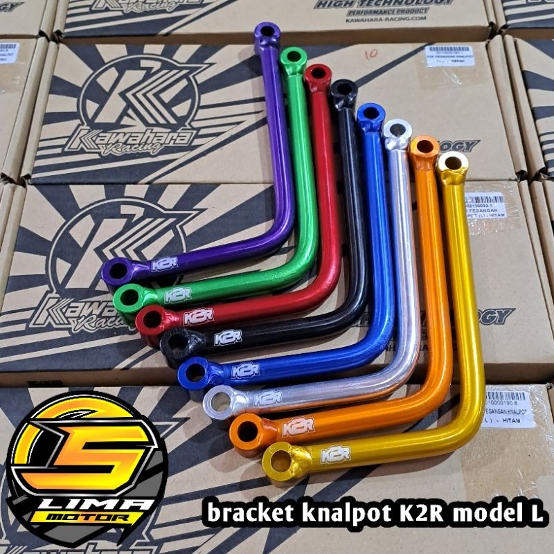 Jual Bracket /tiang knalpot model L C K2R KAWAHARA FIVE5RACING | Shopee ...
