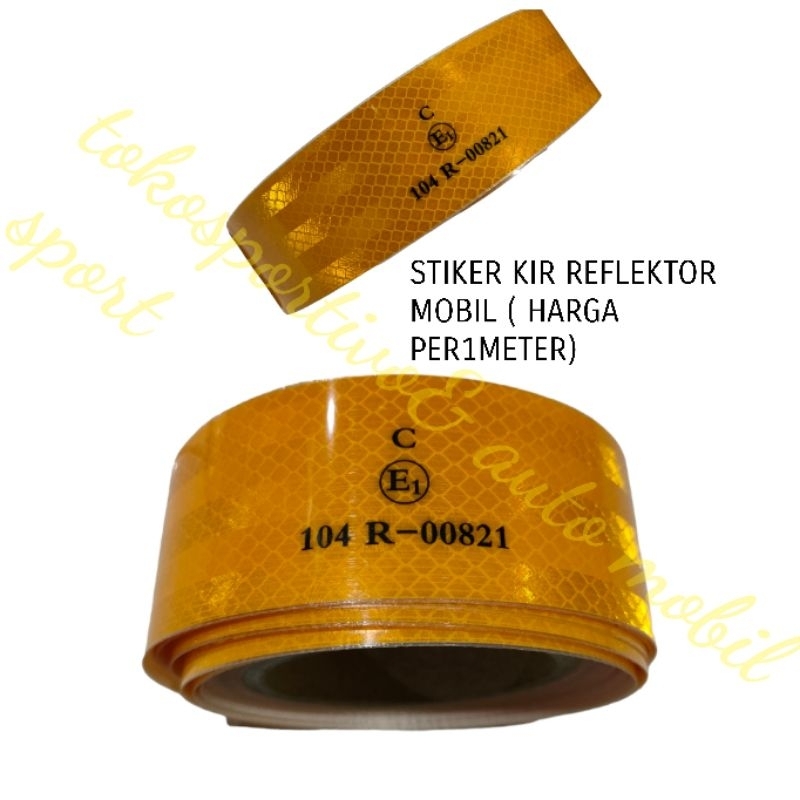 Jual Stiker reflektif reflektor Mobil Kir dishub truck box sticker ...