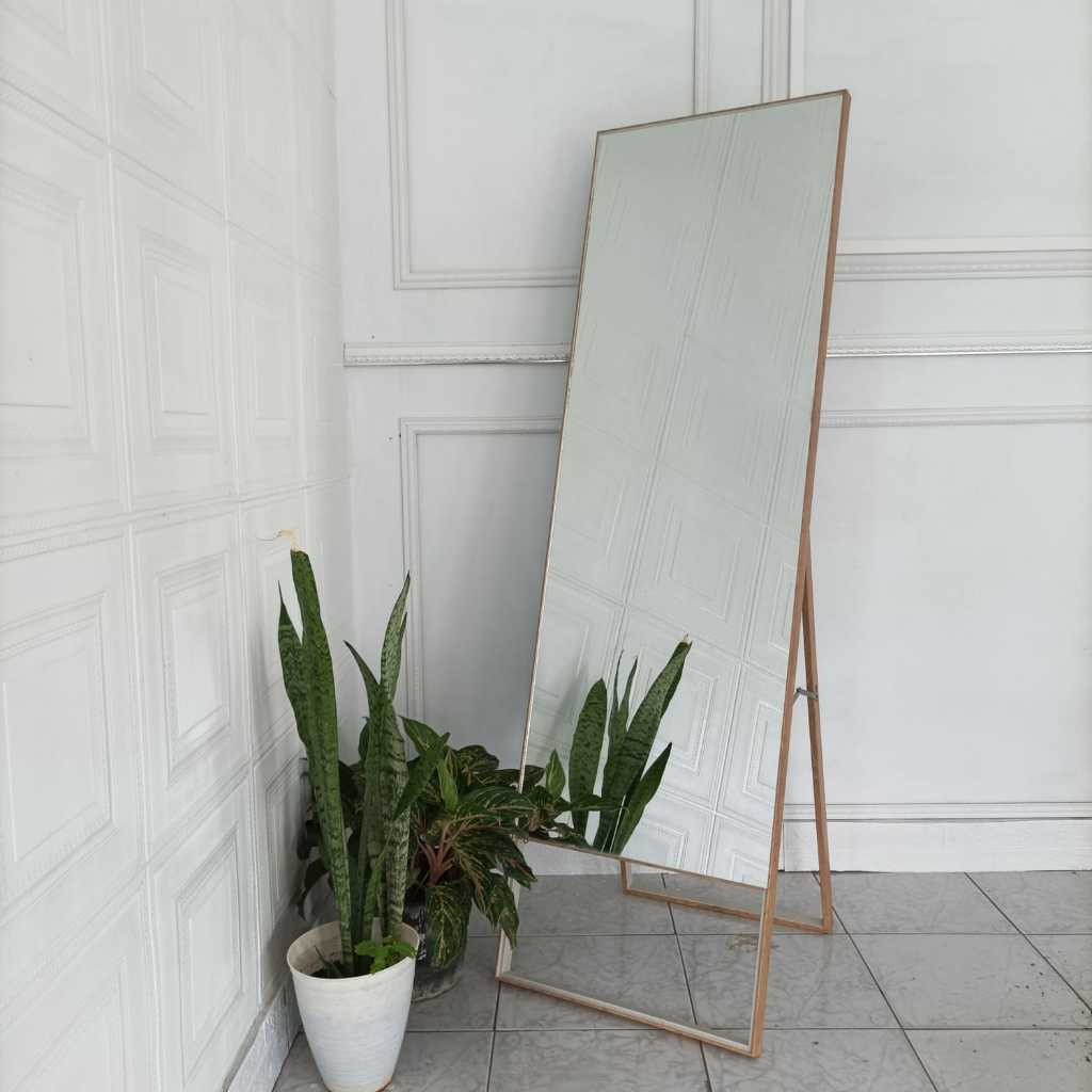 Jual Standing Mirror Minimalis 44x135cm GRATIS PACKING KAYU (Wajib Baca ...