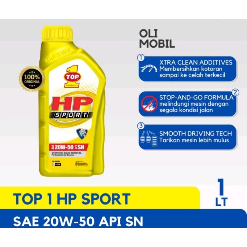 Jual Oli Mobil SMO HP SPORT SAE 20W-50 1 L - Rush - Xenia - Brio ...