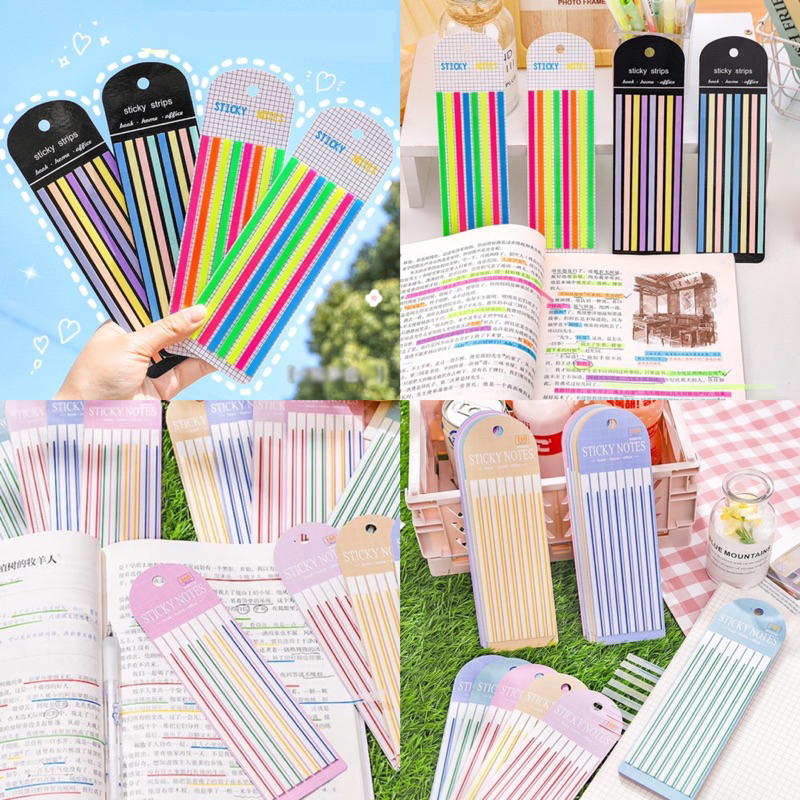 Jual [BISA COD] 160 Lembar STRIP Transparan Sticky Note / Transparent ...