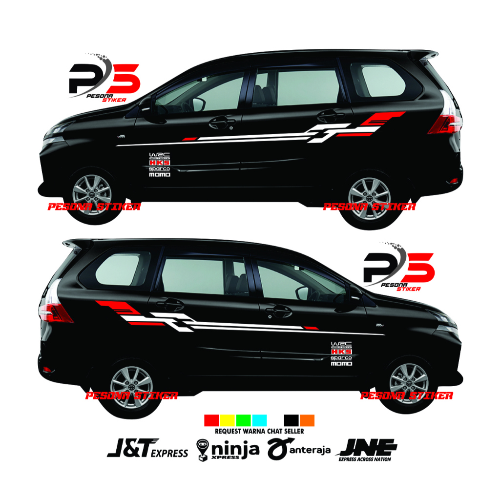 Jual Stiker mobil Avanza Xenia Sigra taruna mobillio Fortuner stiker ...
