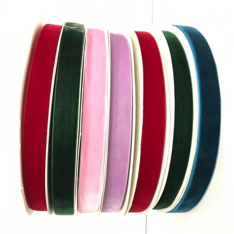 Jual PER 1 YARD (90 CM) -1,9cm |PITA VELVET / PITA BLUDRU 6/8" / VELVET ...