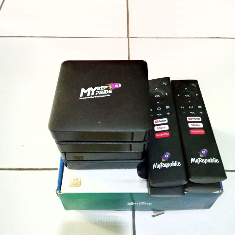 Jual stb set-top box android tv box myrepublic fulset remot voicenot ...