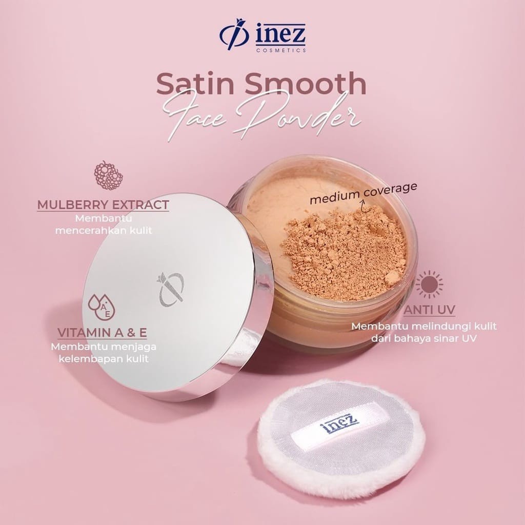 Jual INEZ Satin Smooth Face Powder (KEMASAN BARU) | Shopee Indonesia