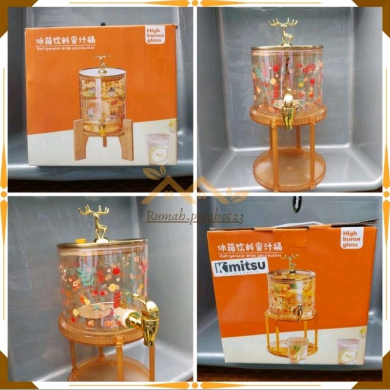 Jual Dispenser kaca kaki acrylic 2,6 Liter /Dispenser air kaca | Shopee ...