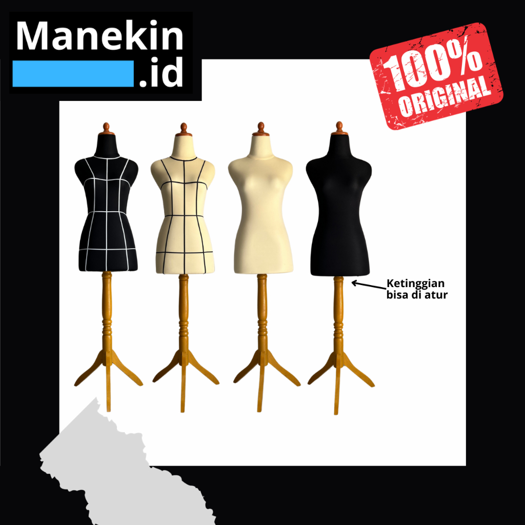 Jual Manekin Badan Wanita DM Kaki Kayu | Dress Making | Dress Maker ...