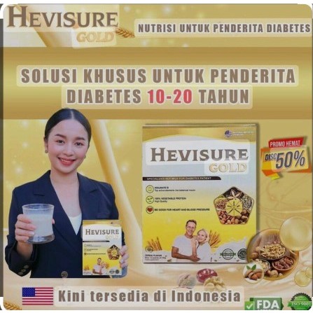 Jual PROMO !!! HEVISURE GOLD MILK SUSU OBAT DIABETES DAN KENCING MANIS ...