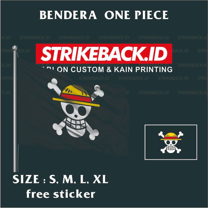 Jual BENDERA ANIME ONE PIECE | BISA CUSTOM | Shopee Indonesia