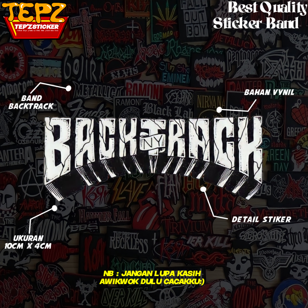 Jual STIKER STICKER (BAND BACKTRACK) STIKER BAND|STIKER METAL|STIKER ...