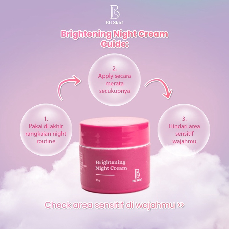 Jual BG SKIN Brightening Night Cream ( Night Premium ) & Nourishing ...