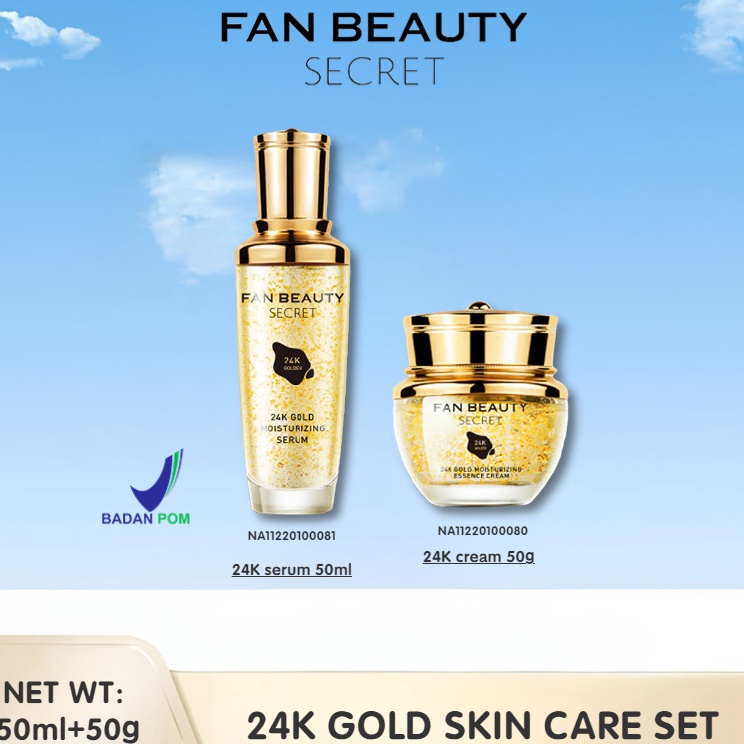 Jual FAN BEAUTY SECRET 24K Gold Skin Care Set | Shopee Indonesia