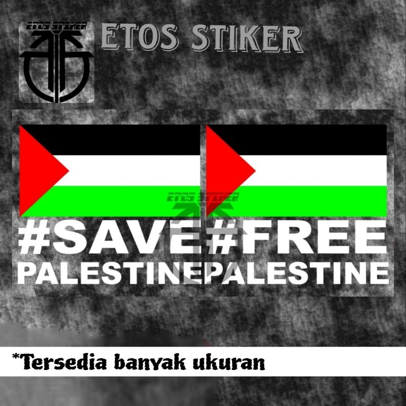 Jual Sticker Stiker Free Palestine Save Palestine Stiker Bendera ...