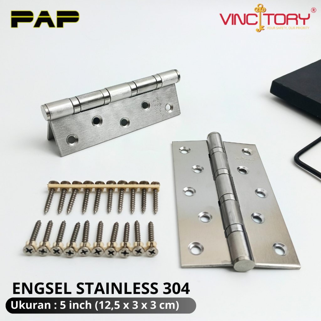 Jual Engsel Stainless 5 Inch 4 inch 3 inch / Engsel Pintu / Engsel Plat ...