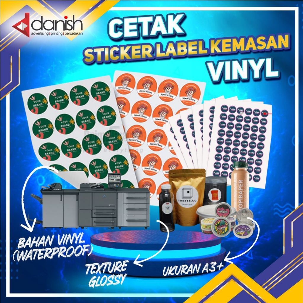Jual CETAK STIKER VINYL LABEL KEMASAN / Stiker Vinyl / Label Usaha ...