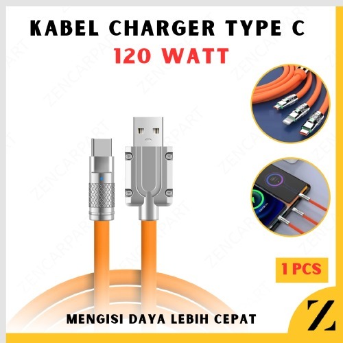 Jual Kabel Data Charger Type C 120W Watt Data Cable Cas Carger Fast ...
